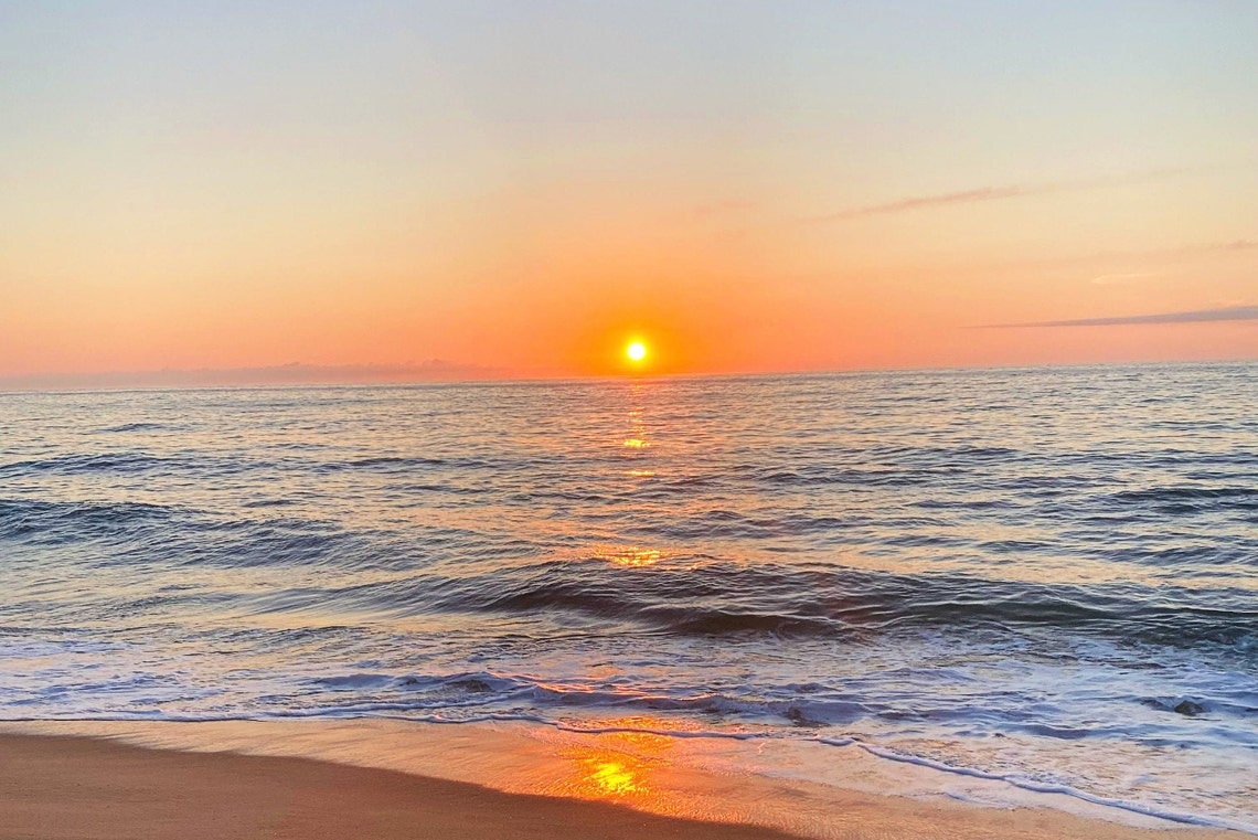 Morning Sunrise Over Ocean Digital Download - Etsy