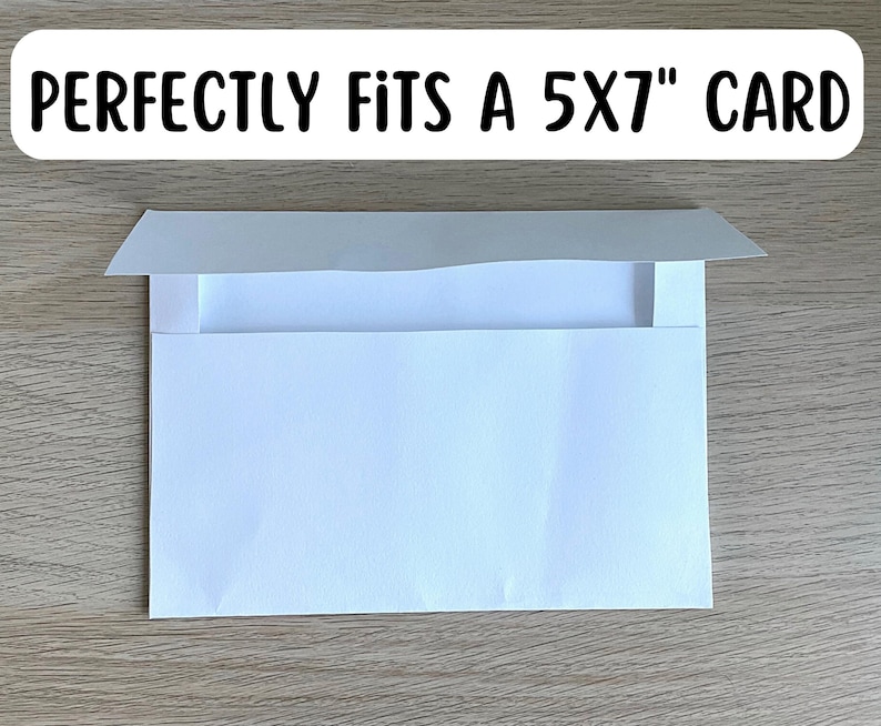 Printable Envelope Template 5x7 Digital Download File - Etsy