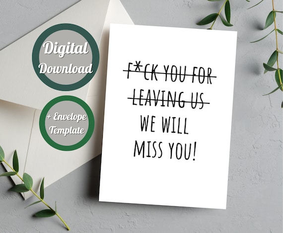 We Will Miss You Friend