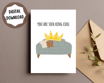 Sofa King Card - Etsy