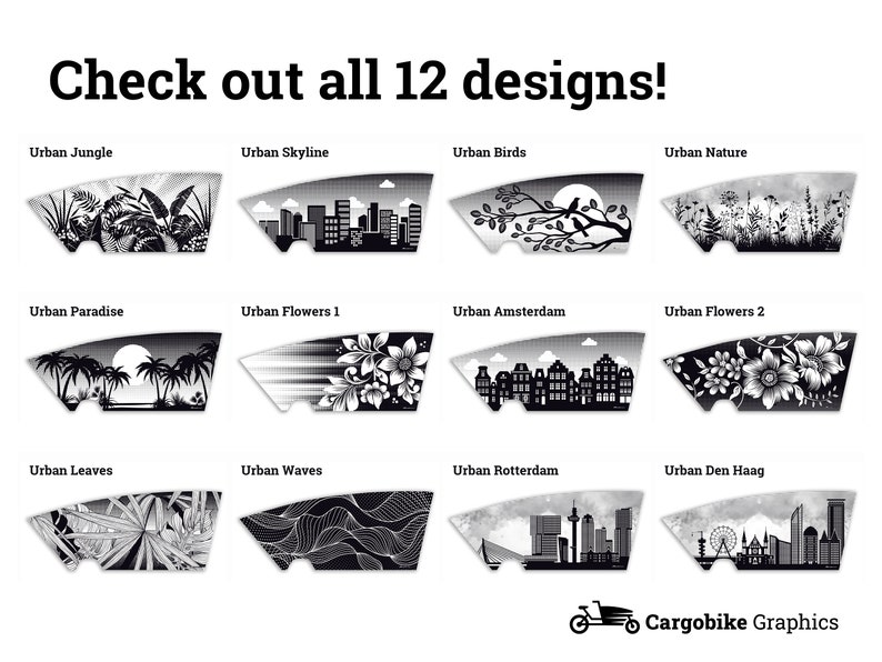 Large Cargo Bike Sticker Set for Urban Arrow Family Urban - Etsy