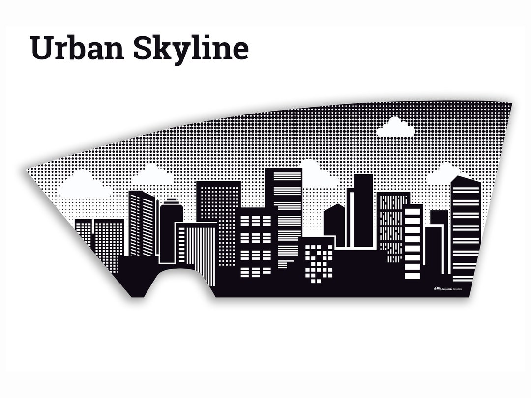 Large Cargo Bike Sticker Set for Urban Arrow Family Urban Skyline Set ...
