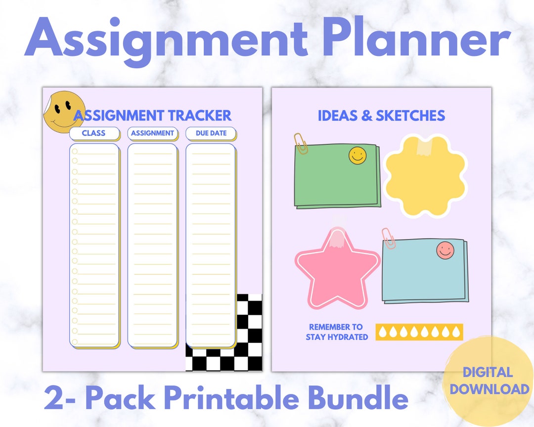 Academic Planner, Academic Digital Planner for Ipad, Assignment Planner ...