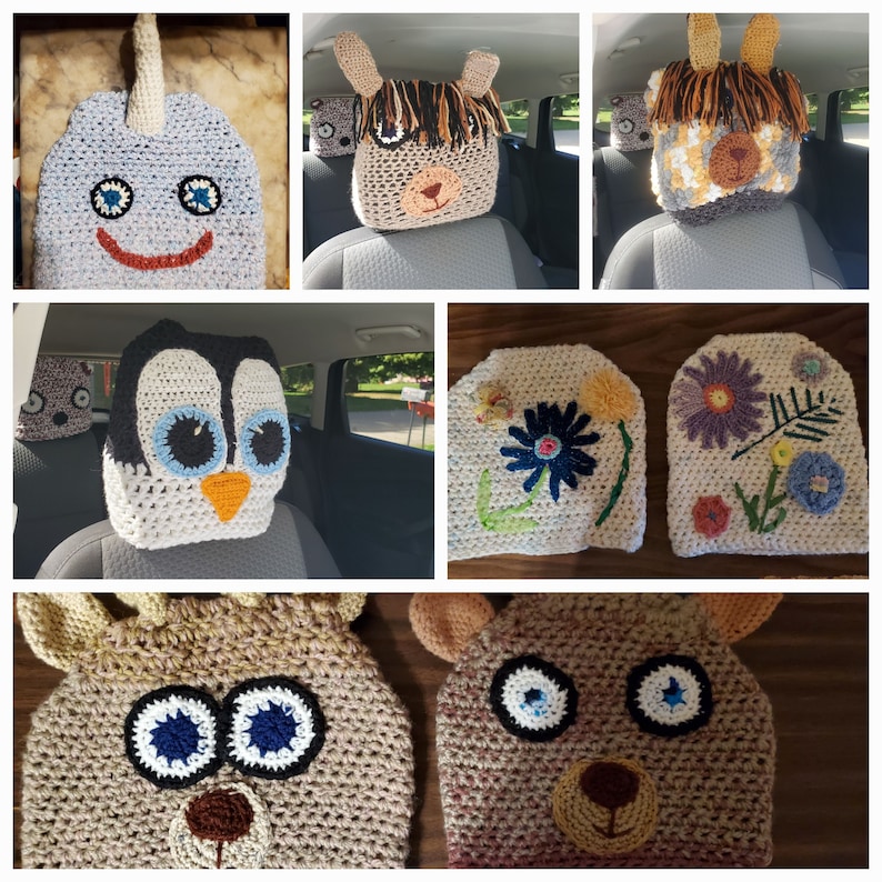 Car Headrest Covers - Etsy
