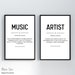 Black and White Don't Stop the Music Minimalist Printable Wall Art ...