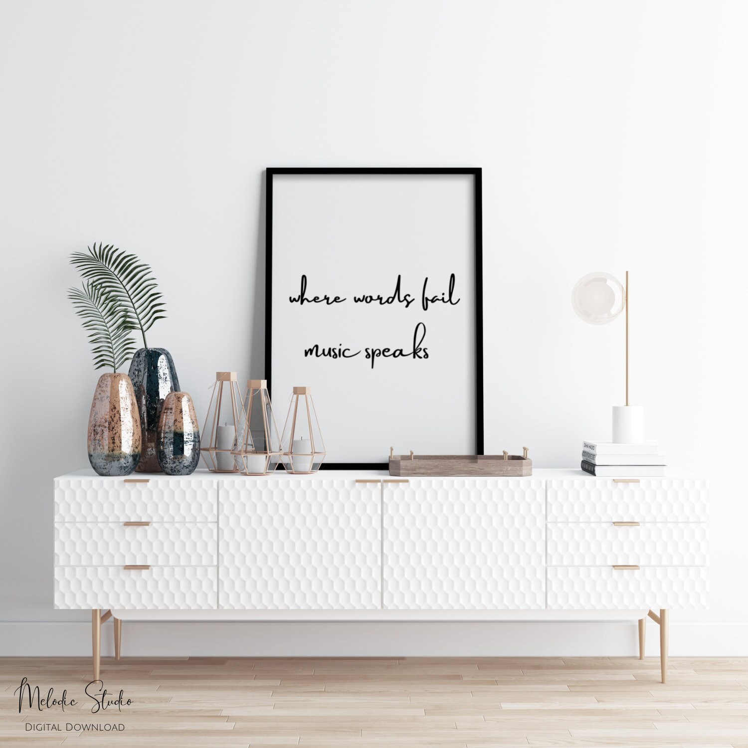 Where Words Fail, Music Speaks Printable Wall Art Music Prints ...