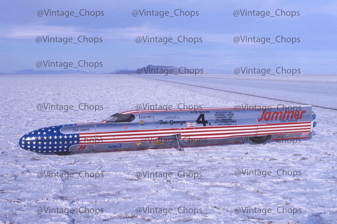 Jammer Motorcycle Streamliner Print - Etsy