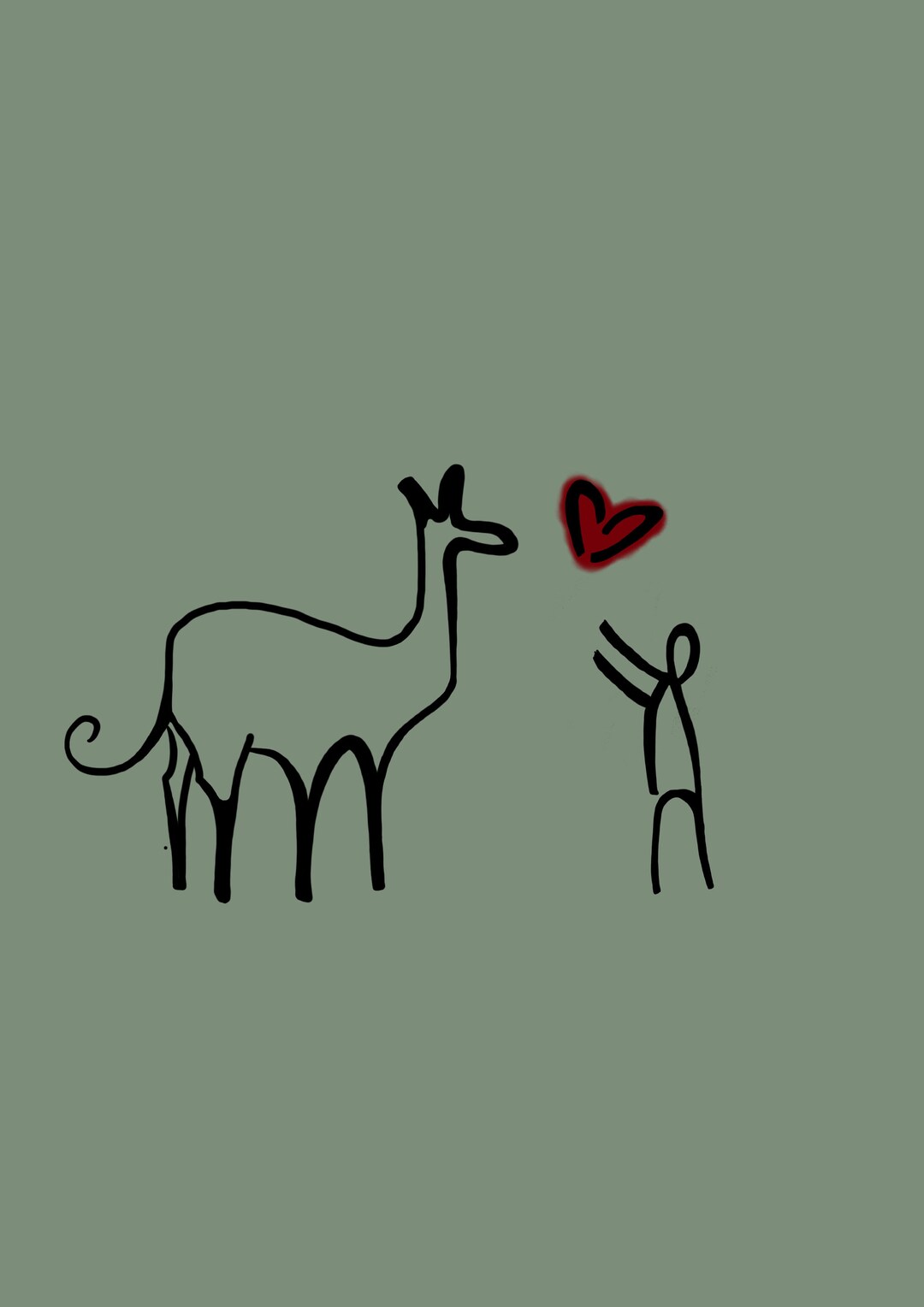 Lama Love Download Animals Cute Sweet Picture Poster Sticker Art - Etsy