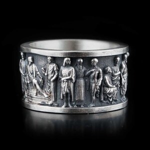 Ancient Roman Senator Ring: 925 Sterling Silver, Roman Empire Jewelry ...