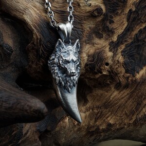 Sterling Silver Wolf Tooth Pendant Necklace - Animal Charm Jewelry - Etsy