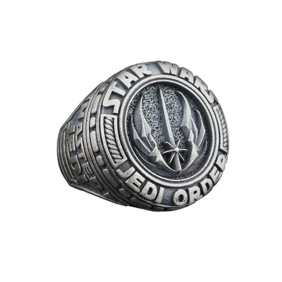 Sterling Silver Star Wars Ring: Jedi Order Symbol, Galactic Jewelry - Etsy