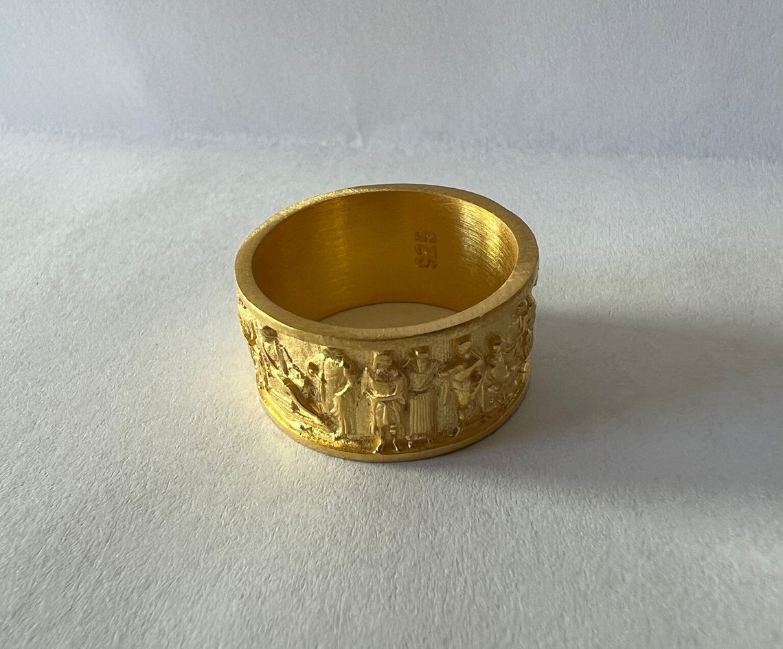 People of the Rome Ring Ancient Roman Silver Ring Roman - Etsy