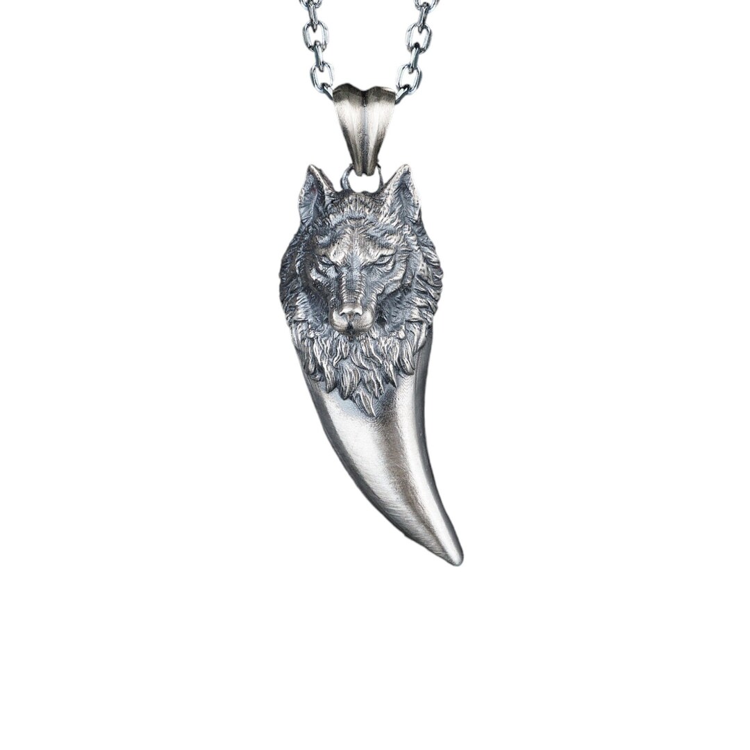 Sterling Silver Wolf Tooth Pendant Necklace - Animal Charm Jewelry - Etsy