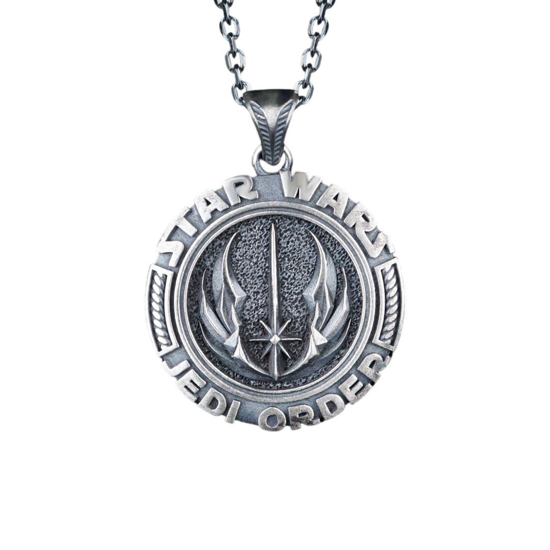 Sterling Silver Star Wars Jedi Order Necklace: Symbol Pendant - Etsy