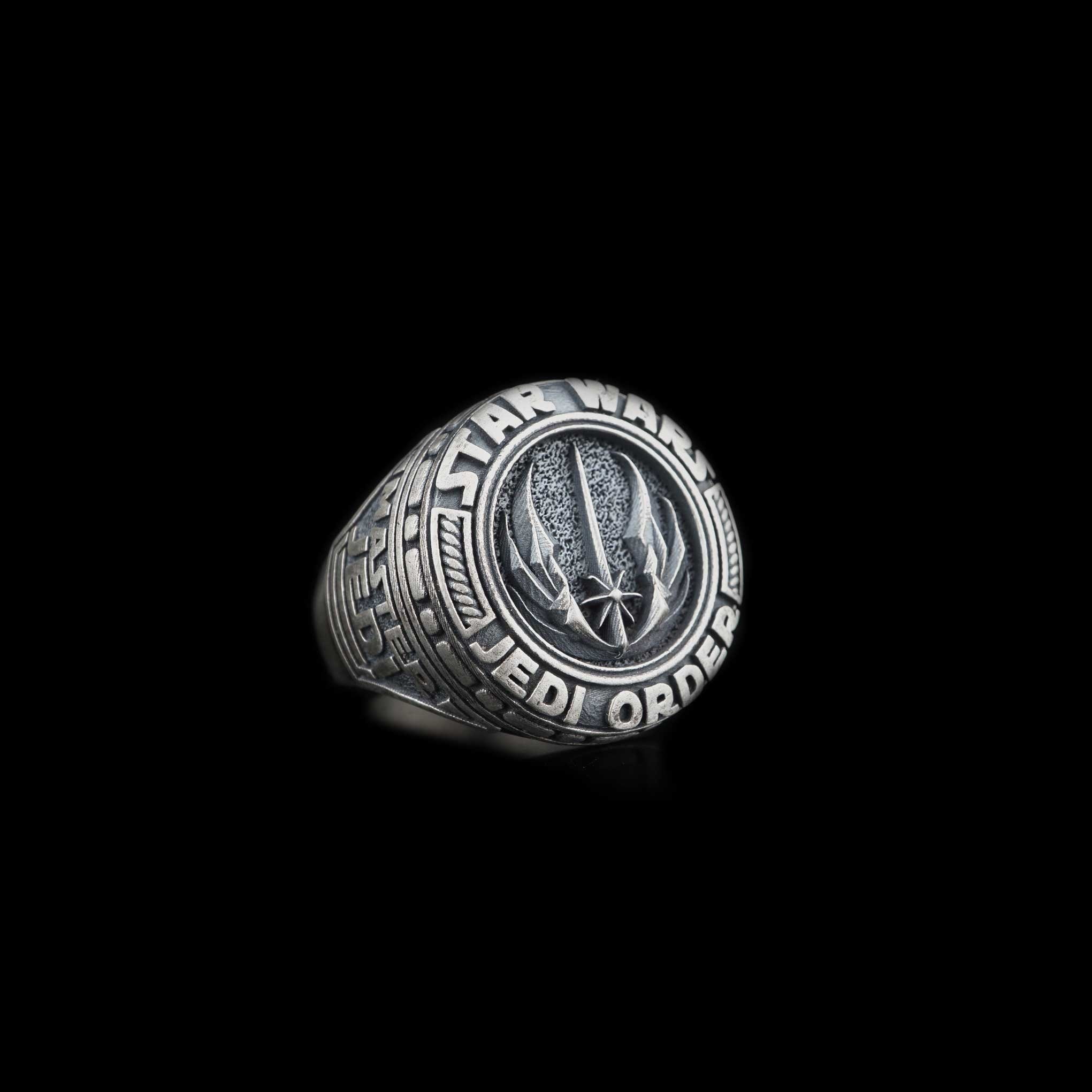 Sterling Silver Star Wars Ring: Jedi Order Symbol, Galactic Jewelry - Etsy