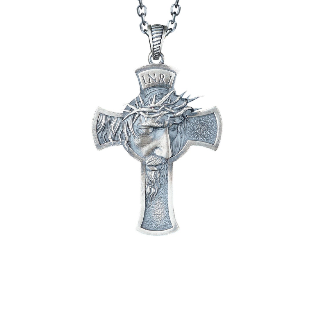 Sterling Silver Christ Crucifix Necklace: Religious Jewelry Gift - Etsy
