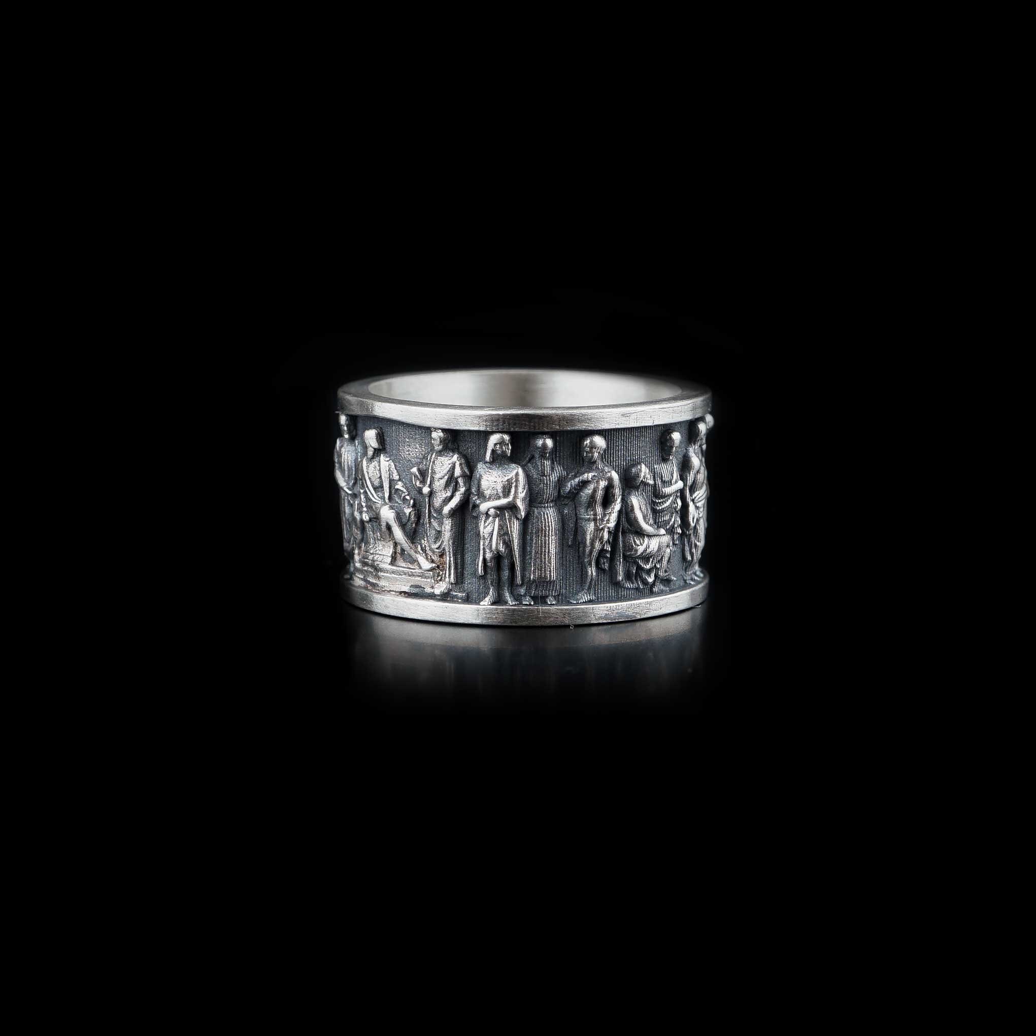 Ancient Roman Senator Ring: 925 Sterling Silver, Roman Empire Jewelry ...