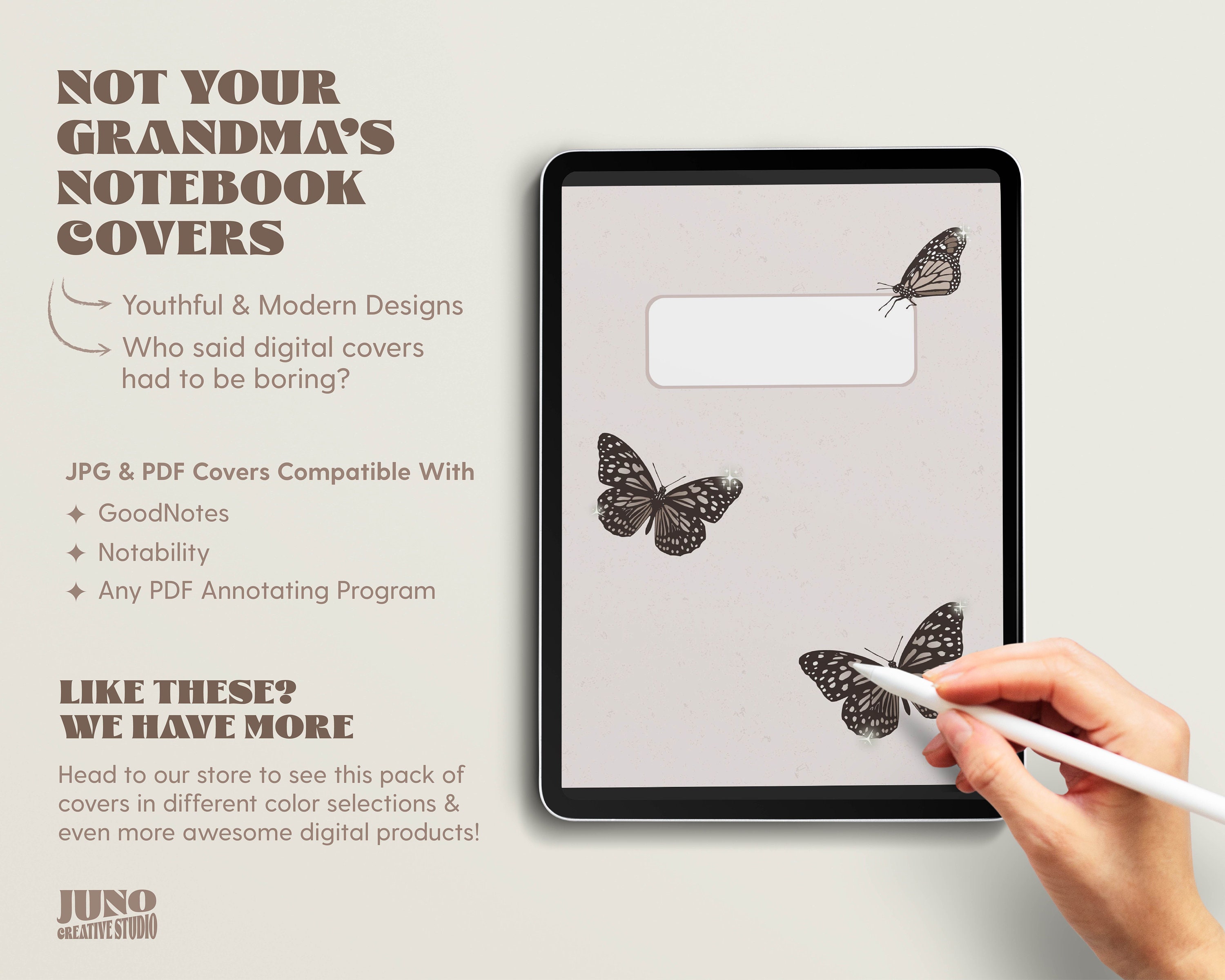 Digital Notebook Covers | Goodnotes & Notability Digital Journal and ...