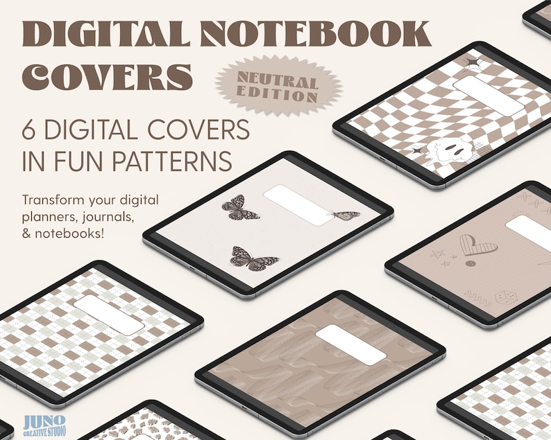 Digital Notebook Covers | Goodnotes & Notability Digital Journal and ...