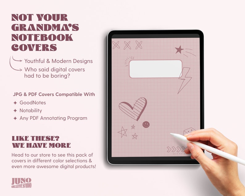 Digital Notebook Covers | Goodnotes & Notability Digital Journal and ...