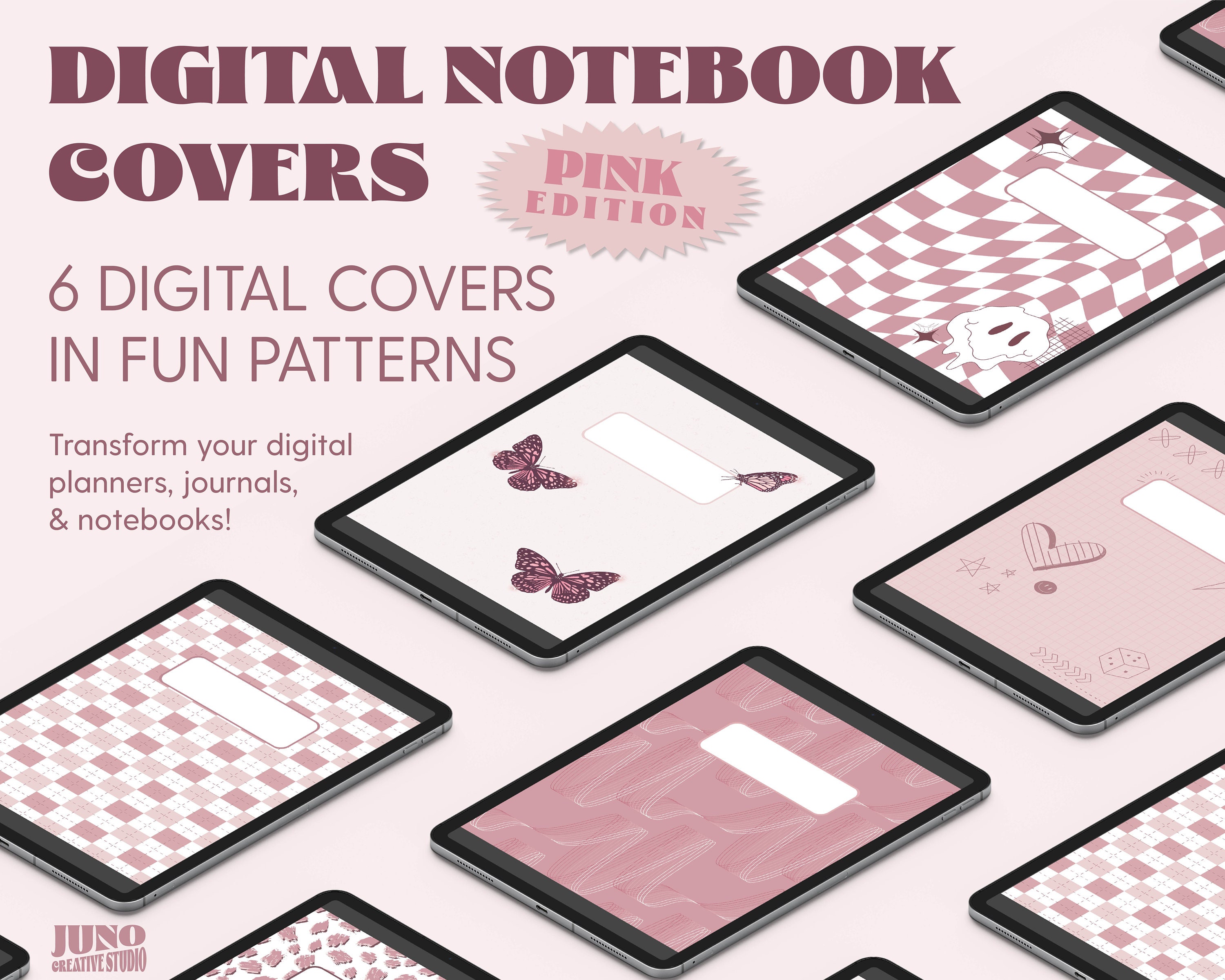 Digital Notebook Covers | Goodnotes & Notability Digital Journal and ...