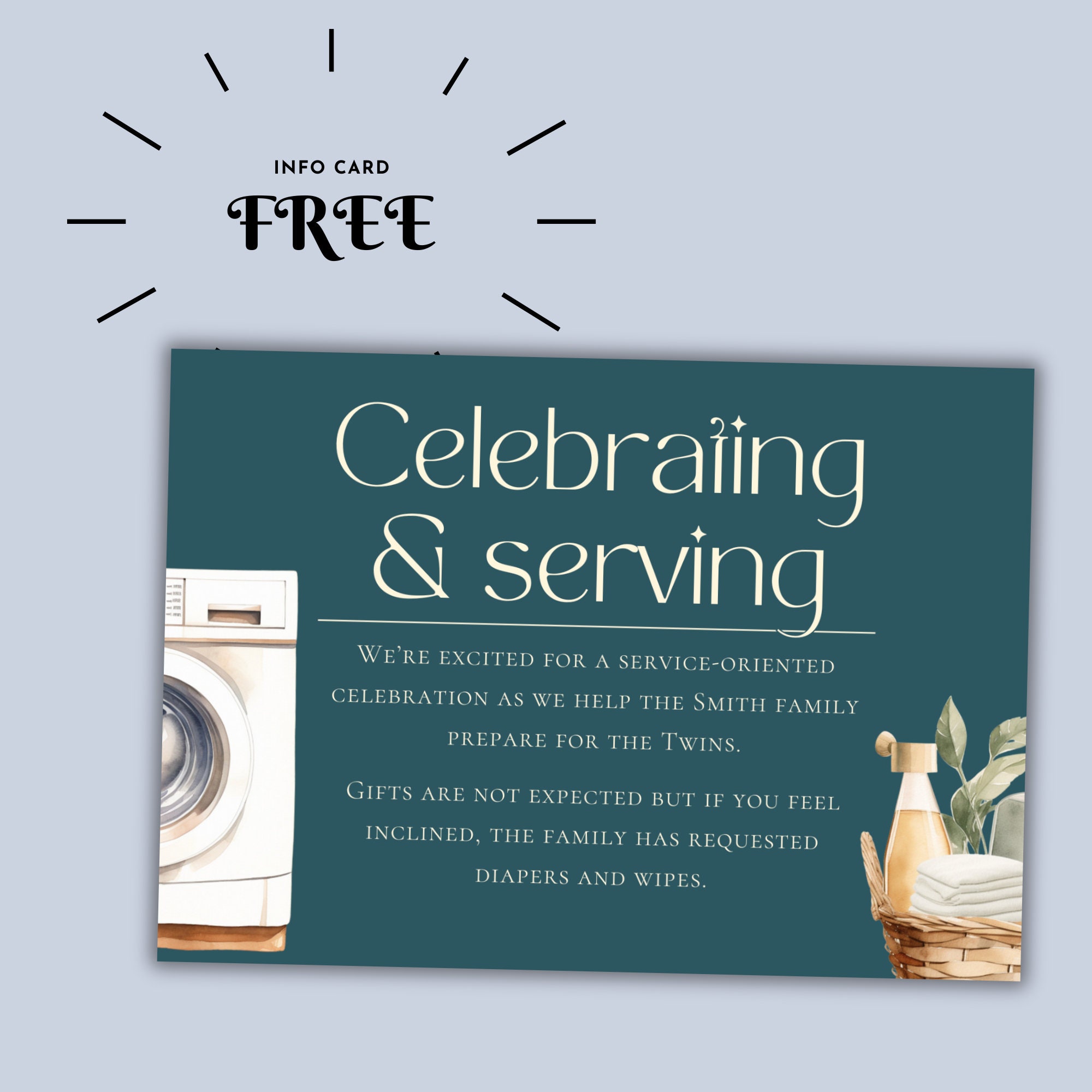 Nesting Party Invite, Editable Invitation, Customizable Invitation ...