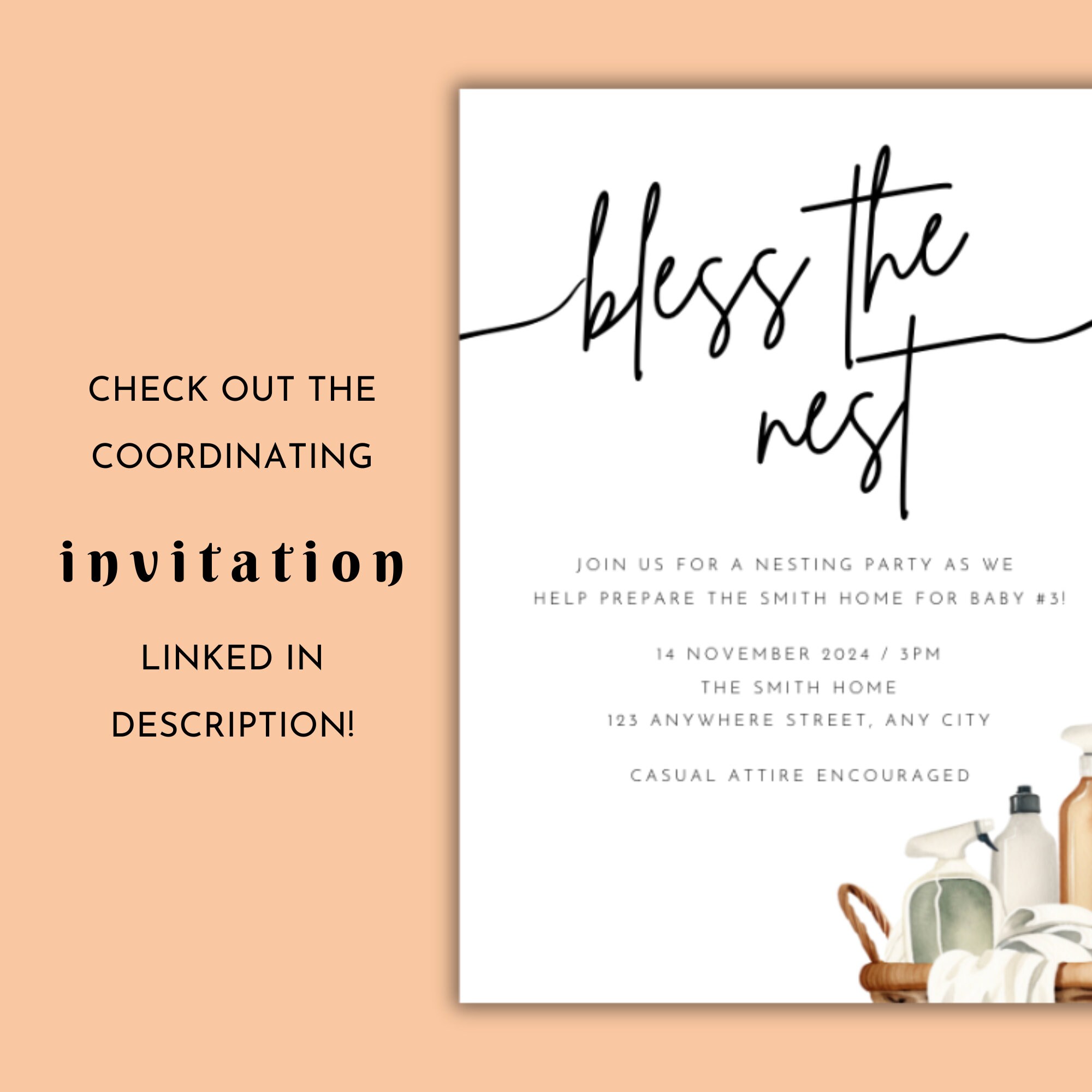 Nesting List, Party Hosting Plan, Instant Download, Nesting Checklist ...