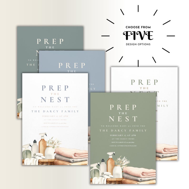 Nesting Party Invite, Editable Invitation, Customizable Invitation ...