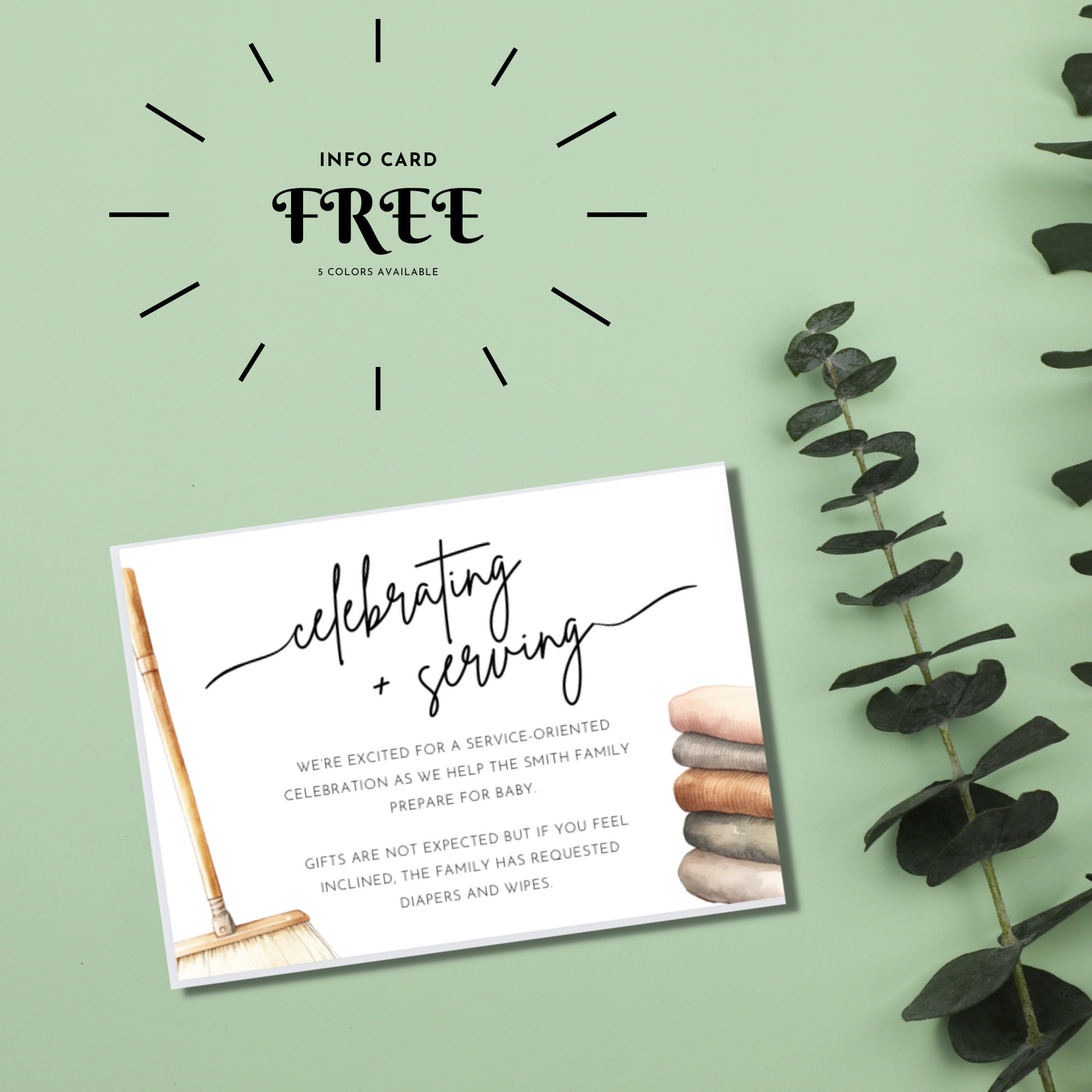 Nesting Party Invite, Editable Invitation, Customizable Invitation ...