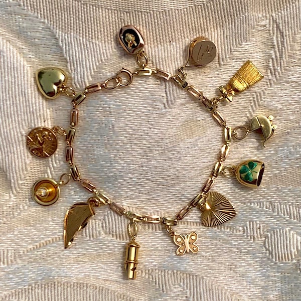 14k Gold Unique Charm - Etsy