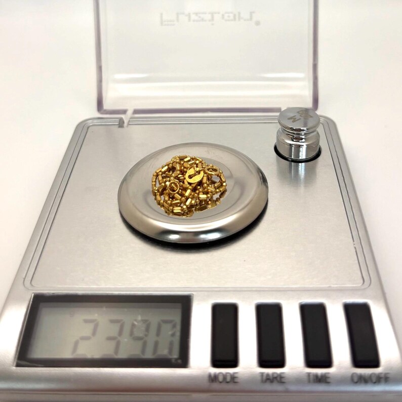 Vintage 18K Gold Bar Bead Chain Solid Yellow Gold Ball Necklace 16” - Etsy