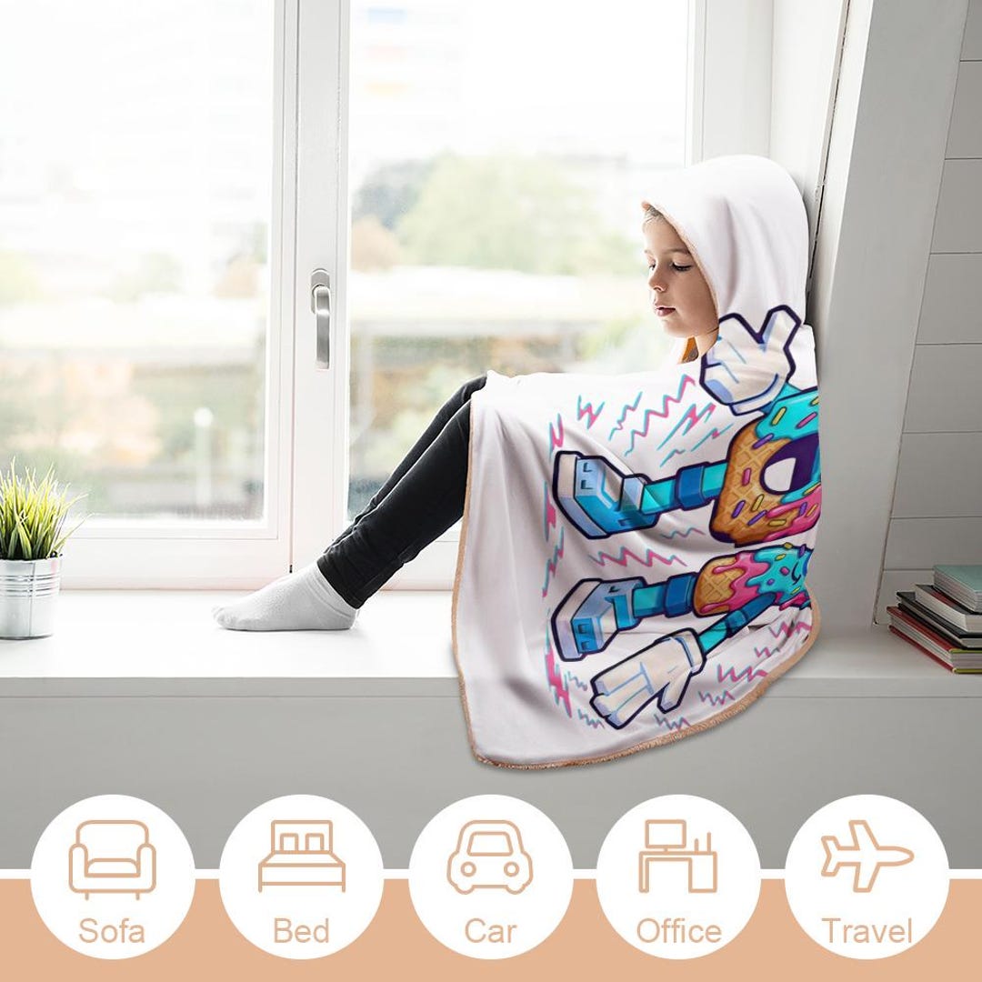 Wearable Cloak Hooded Blanket - Six Seven Meme - Cozy for Kids 7+ - Etsy