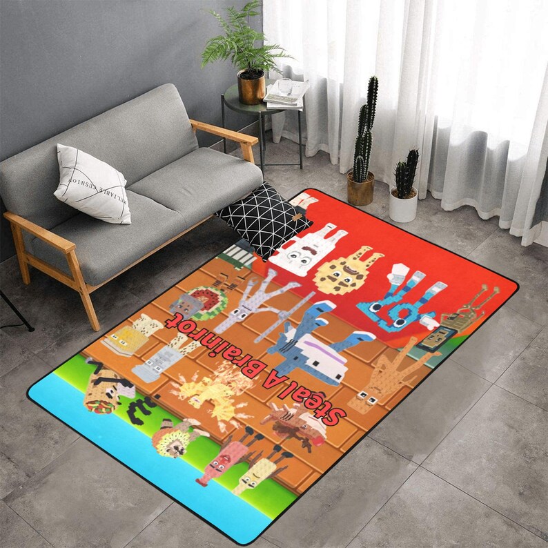 Gaming Room Area Rug | Steal A Brainrot | Roblox Games | Gamer Floor ...