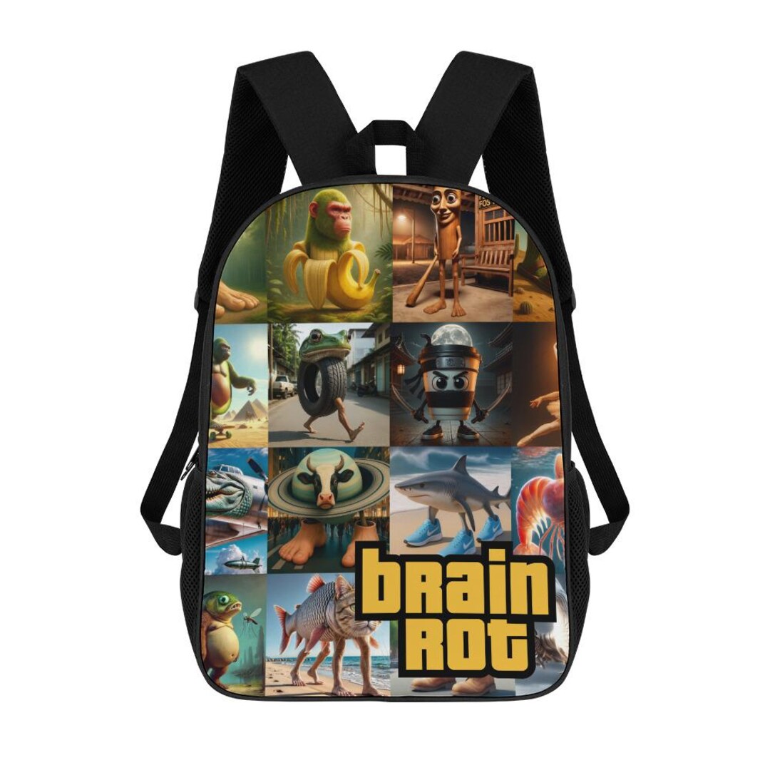 Italian Brainrot Backpack | Shoulder School Bag - Etsy