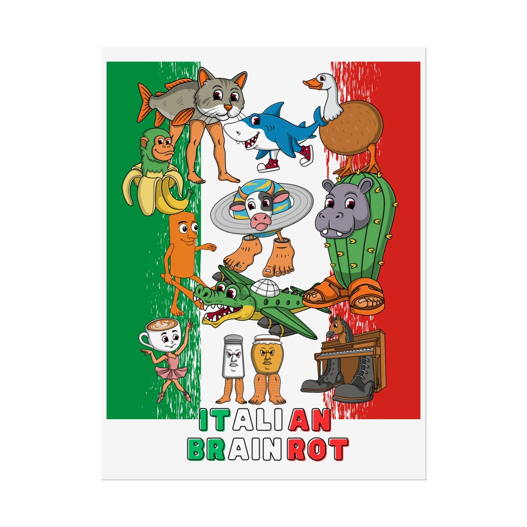Poster - Italian Brainrot Rolled Poster - Great for Kid's / Youth ...