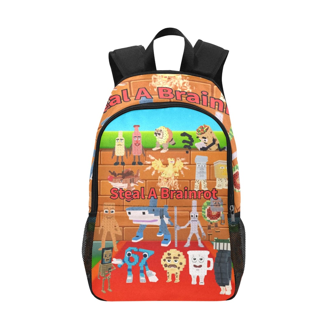 Steal A Brainrot Kids Backpack | Fun Youth School Bag - Etsy