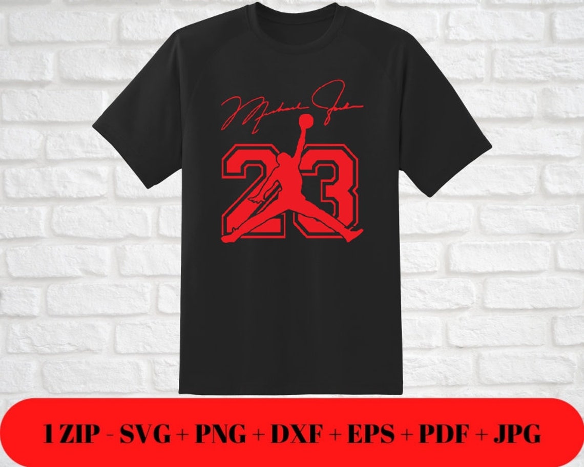 Jump Man 23 SVG PNG JPG Air Jordan Eps Dxf Pdf Signature - Etsy Canada