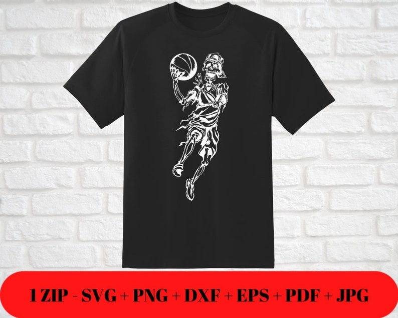 Basketball Skeleton SVG PNG JPG Eps Dxf Pdf Halloween - Etsy