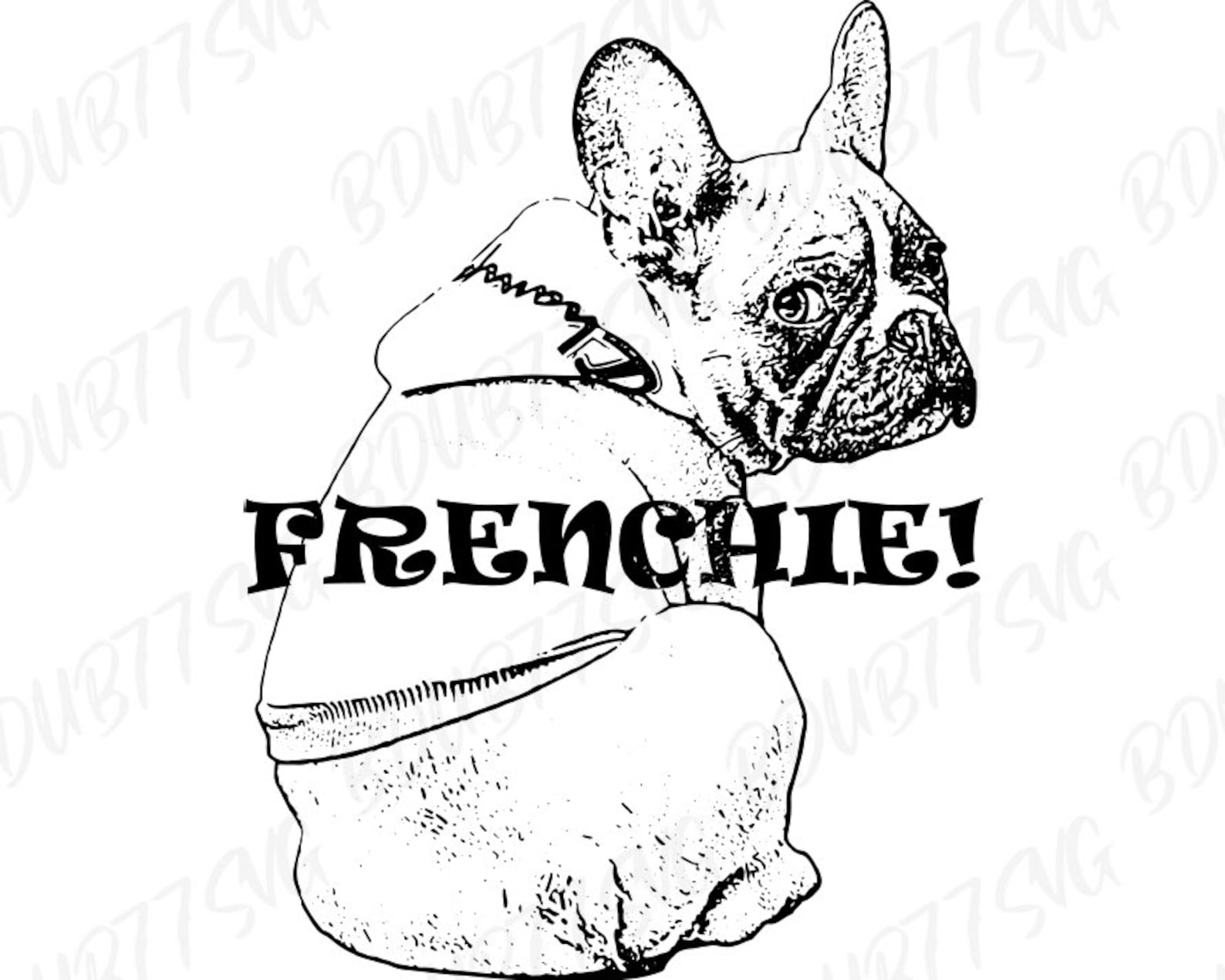 Frenchie SVG PNG JPG French Bulldog Dxf Eps Pdf Ugly Cute - Etsy