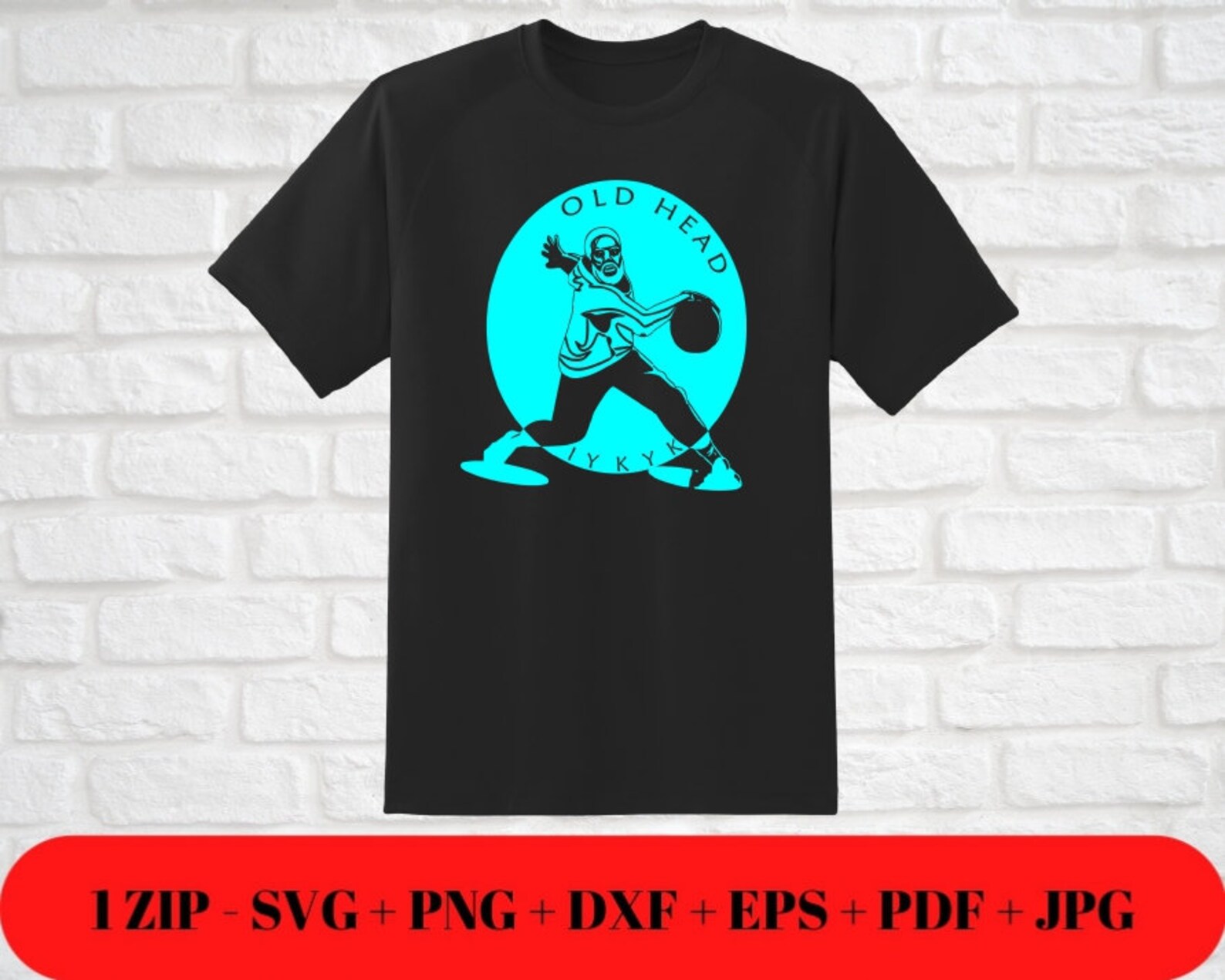 Old Head SVG PNG JPG Uncle Drew Eps Dxf Pdf Kyrie Irving - Etsy