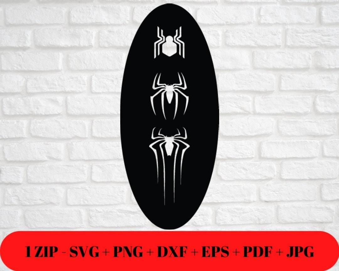 Spider Man Logo SVG PNG JPG | Spiderman Spidey Symbols Dxf Eps Pdf ...