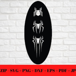 Spider Man Logo SVG PNG JPG | Spiderman Spidey Symbols Dxf Eps Pdf ...