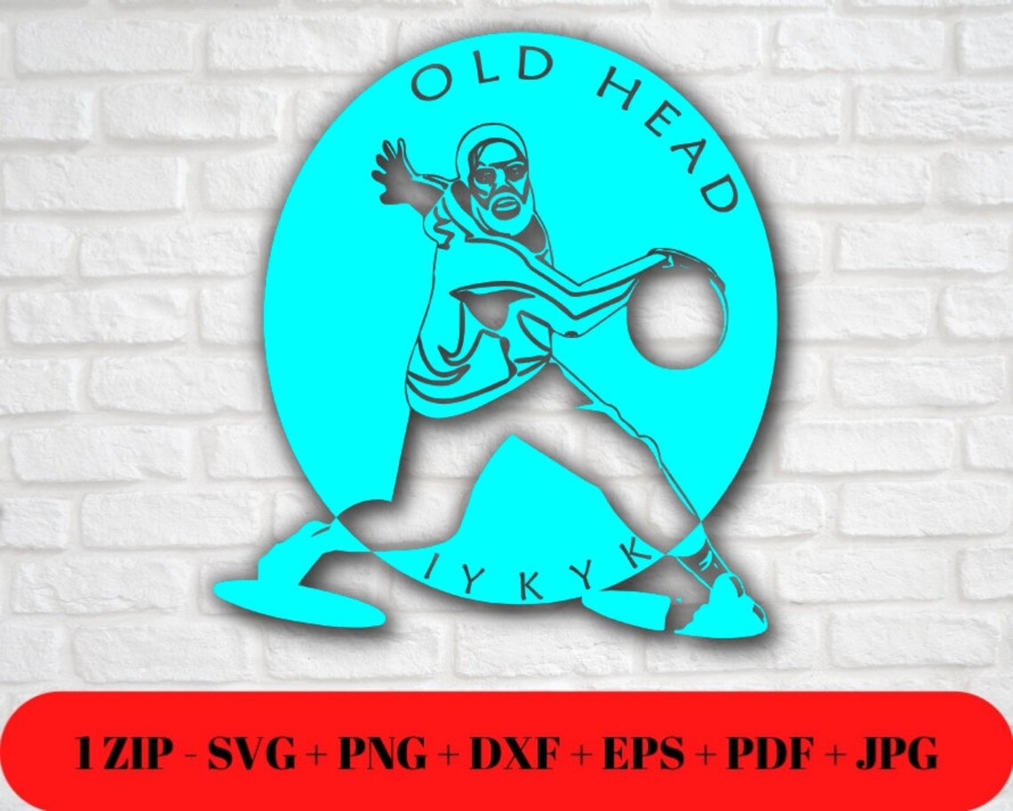 Old Head SVG PNG JPG Uncle Drew Eps Dxf Pdf Kyrie Irving - Etsy
