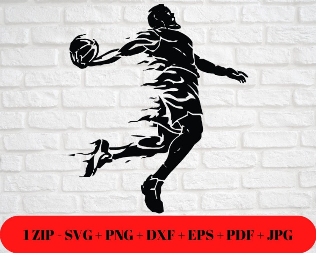 Slam Dunk Basketball SVG: Ball is Life, Cricut Silhouette Cut File ...