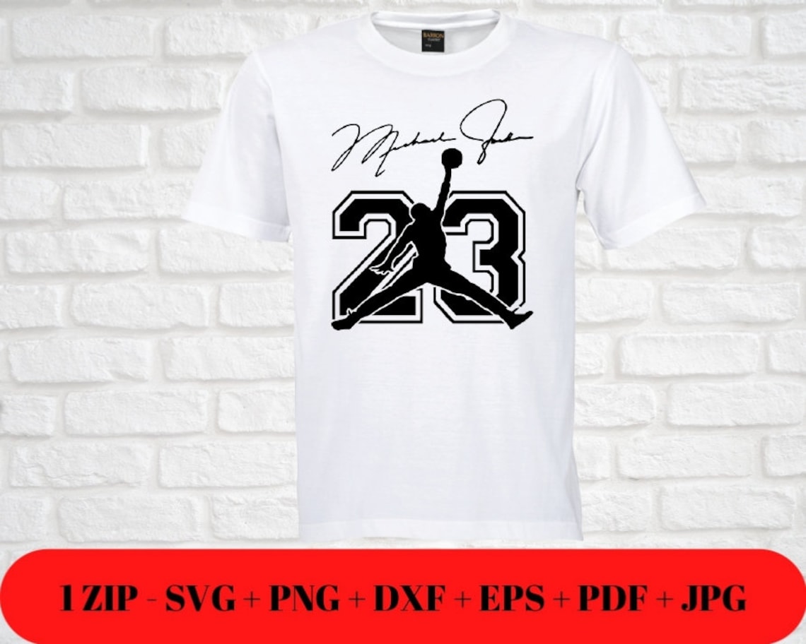 Jump Man 23 SVG PNG JPG Air Jordan Eps Dxf Pdf Signature - Etsy Canada