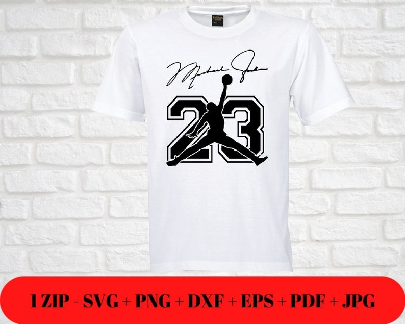 Jump Man 23 SVG PNG JPG Air Jordan Eps Dxf Pdf Signature - Etsy Canada