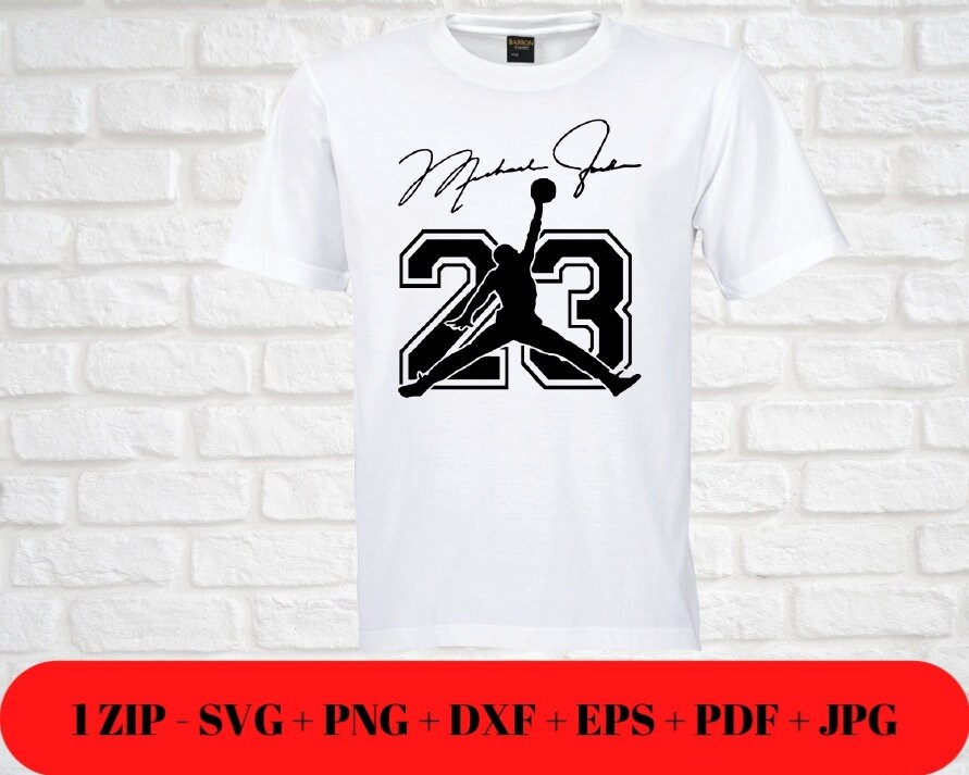 Jump Man 23 SVG PNG JPG Air Jordan Eps Dxf Pdf Signature - Etsy Canada