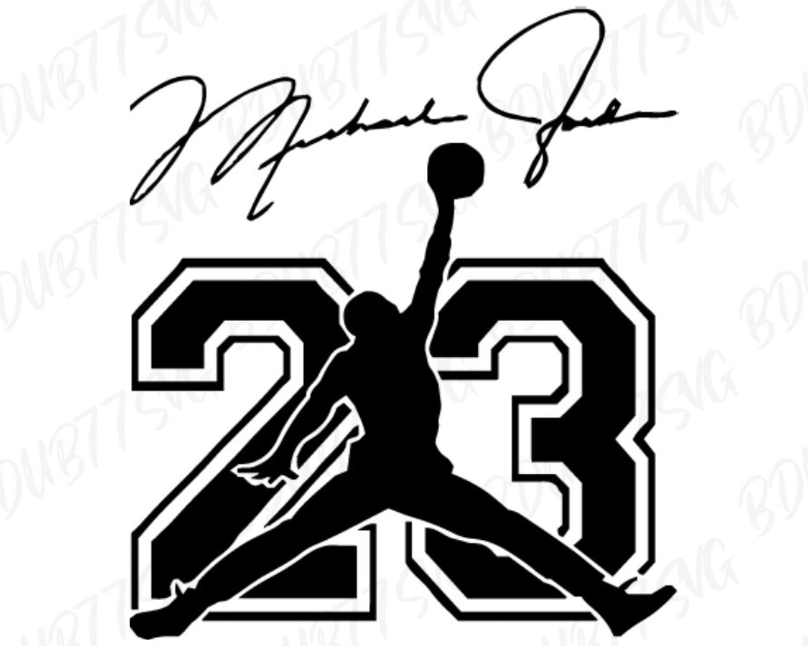 Jump Man 23 SVG PNG JPG Air Jordan Eps Dxf Pdf Signature - Etsy Canada