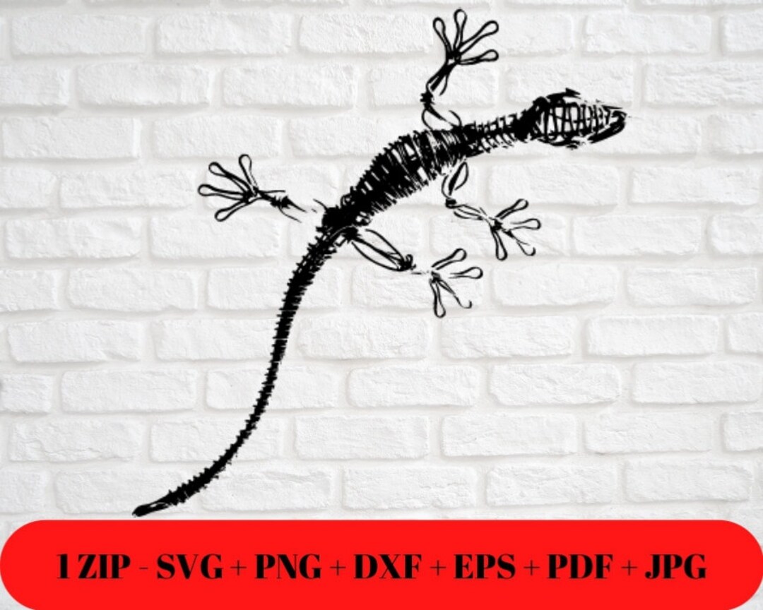 Gecko SVG PNG JPG | Dxf Eps Pdf | Crested Gecko | Leopard Gecko | Cute ...