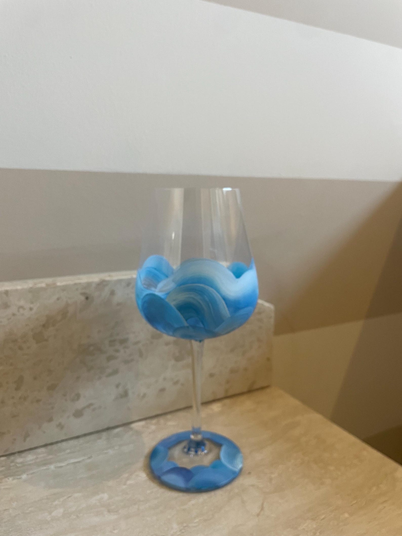 Ocean Wave Wine Glass - Etsy